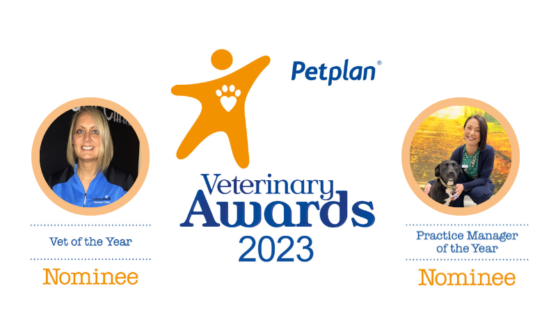 Two IVC Evidensia colleagues feature as Petplan Awards 2023 finalists
